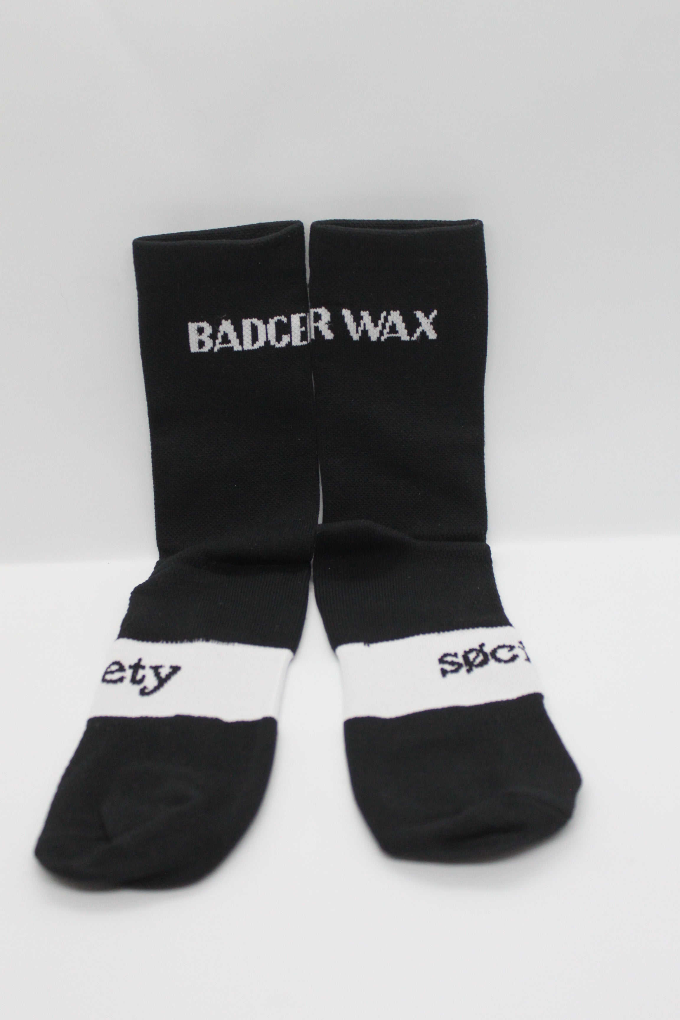 Badger Wax Socks - Black Wrap Text